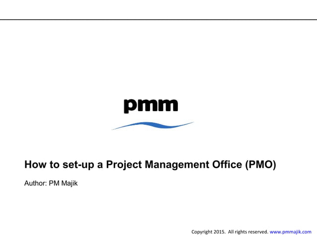 How to set up a project management office (PMO) | PPT