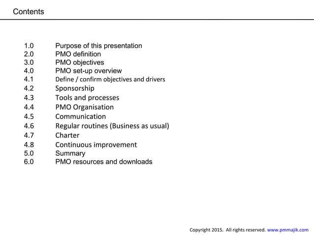 How to set up a project management office (PMO) | PPT