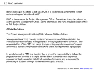 How to set up a project management office (PMO) | PPT