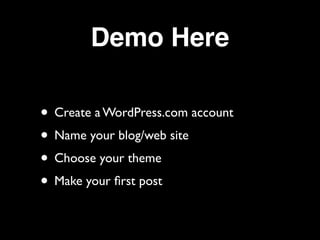 How to Set-up Your Own Blog | PPT