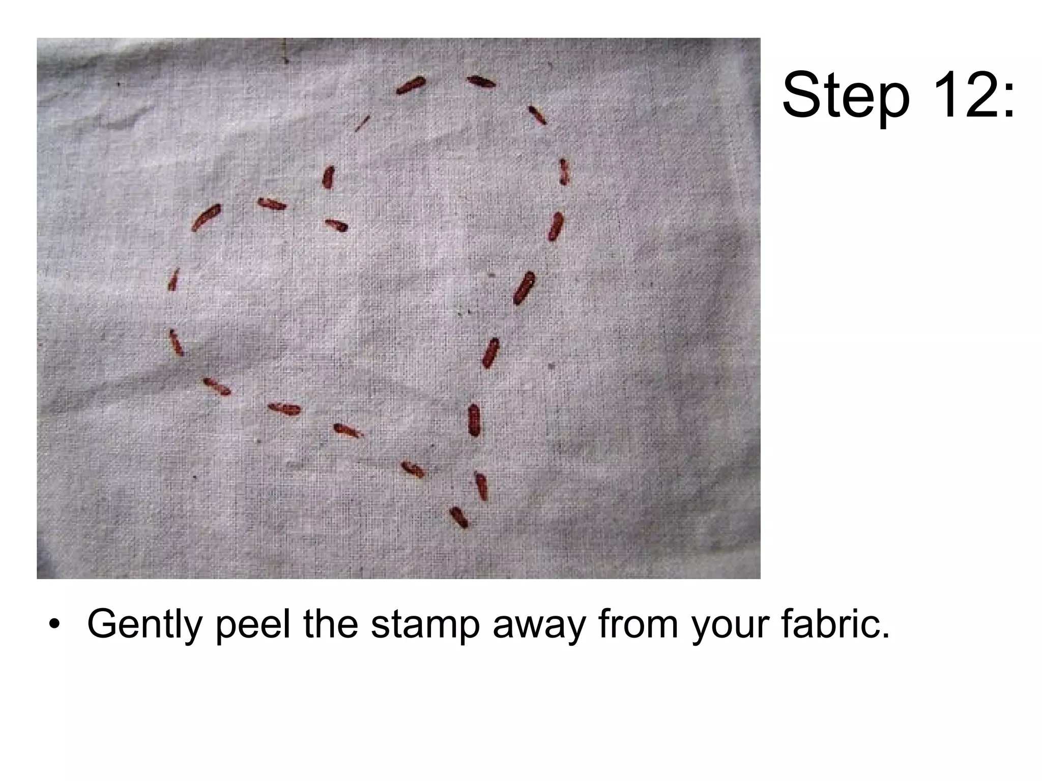 How To Simple Stamp For Fabric Printing | PPT