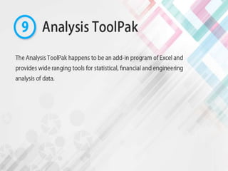 How to Simply Analyze Data in MS Excel | PPTX | Computing | Technology & Computing