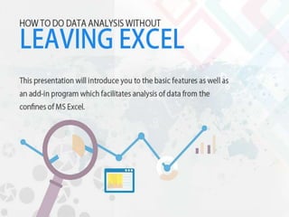 How to Simply Analyze Data in MS Excel | PPTX | Computing | Technology & Computing