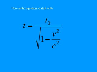 How To Solve The Special Relativity Time Dilation | PPT | Free Download