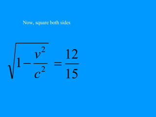 How To Solve The Special Relativity Time Dilation | PPT