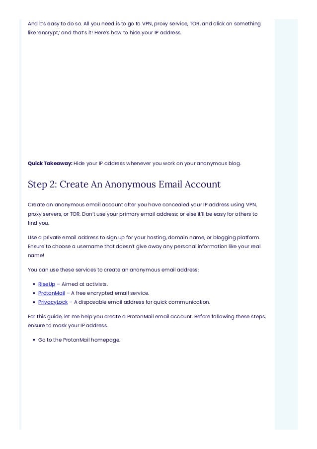 How to Make An Anonymous Blog PDF (2022) | PDF