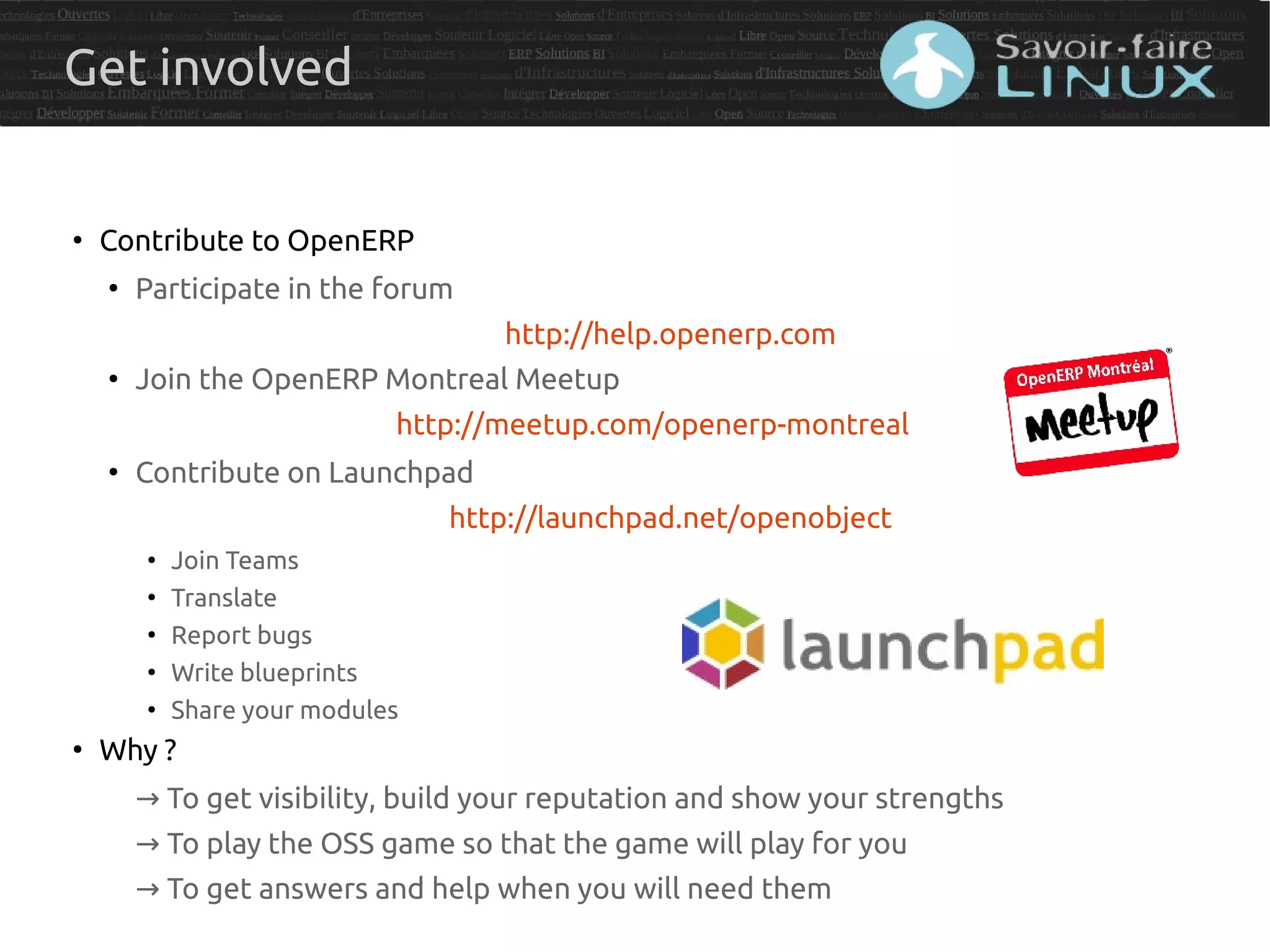 How to start your OpenERP activities with success | PPT