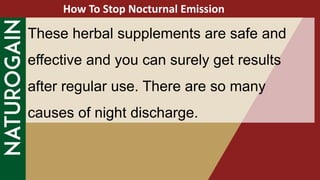 How to Stop Nocturnal Emission, Wet Dreams Permanently in Adults | PDF