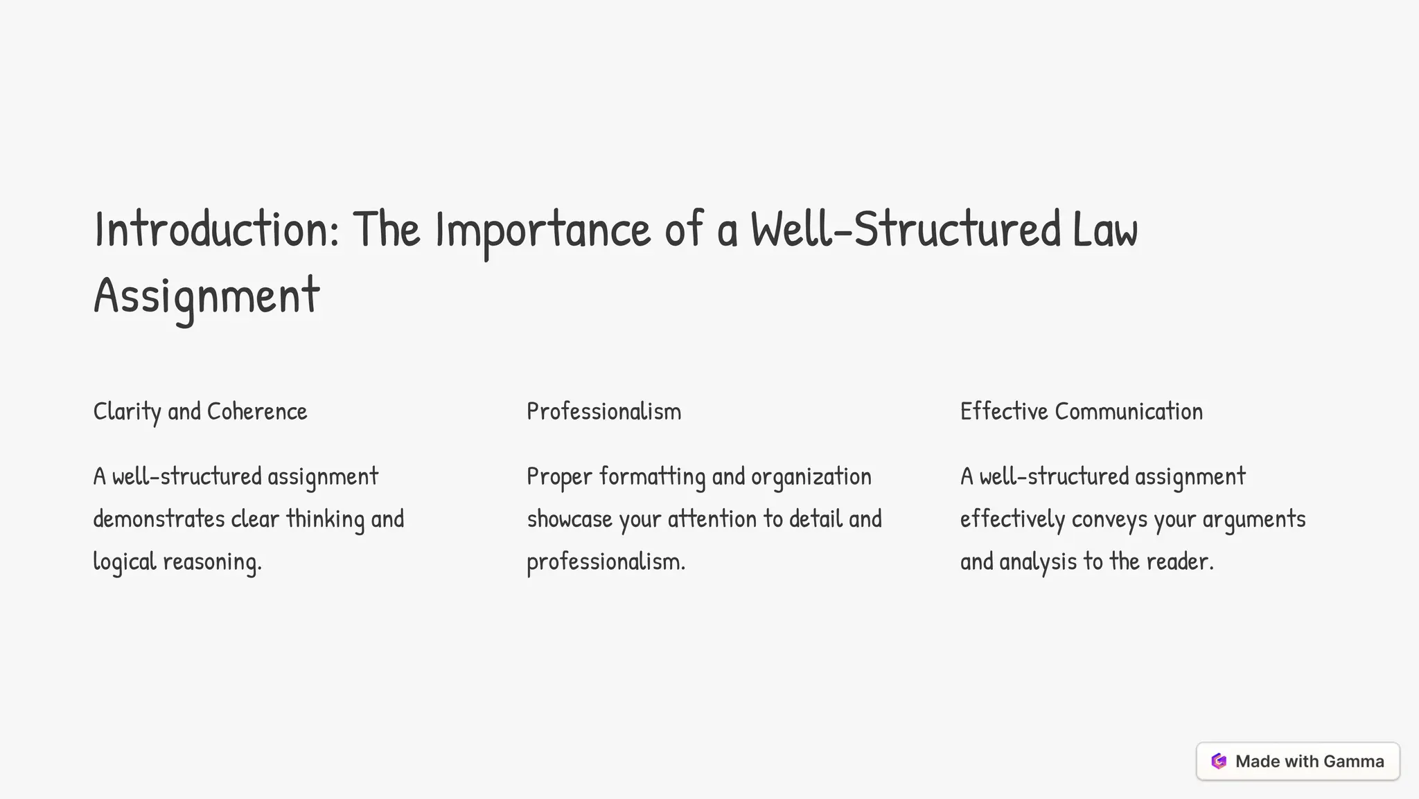 How to Structure a Perfect Law Assignment | PDF