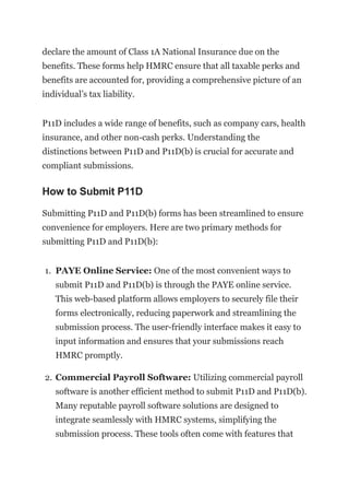 How to Submit P11D Form in the UK: Easy Guide | PDF