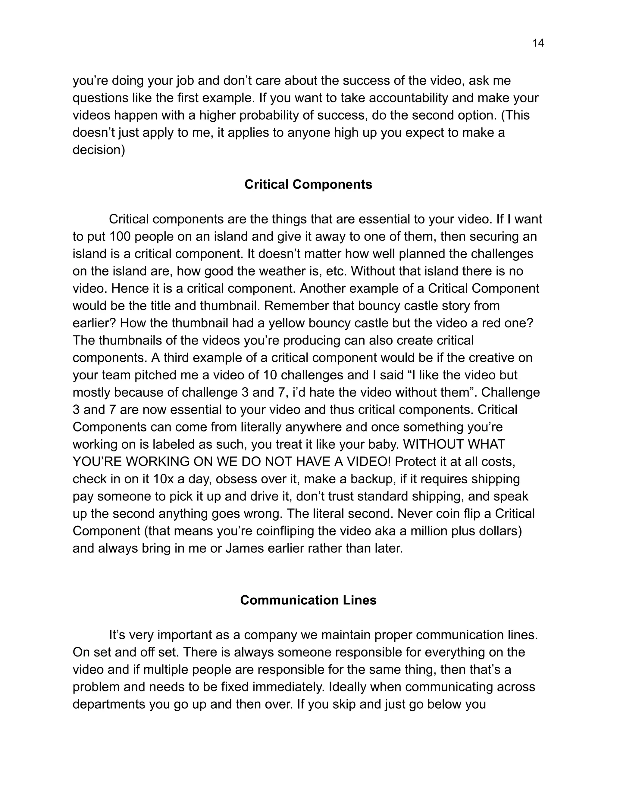 How to Succeed at MrBeast Production Handbook | PDF
