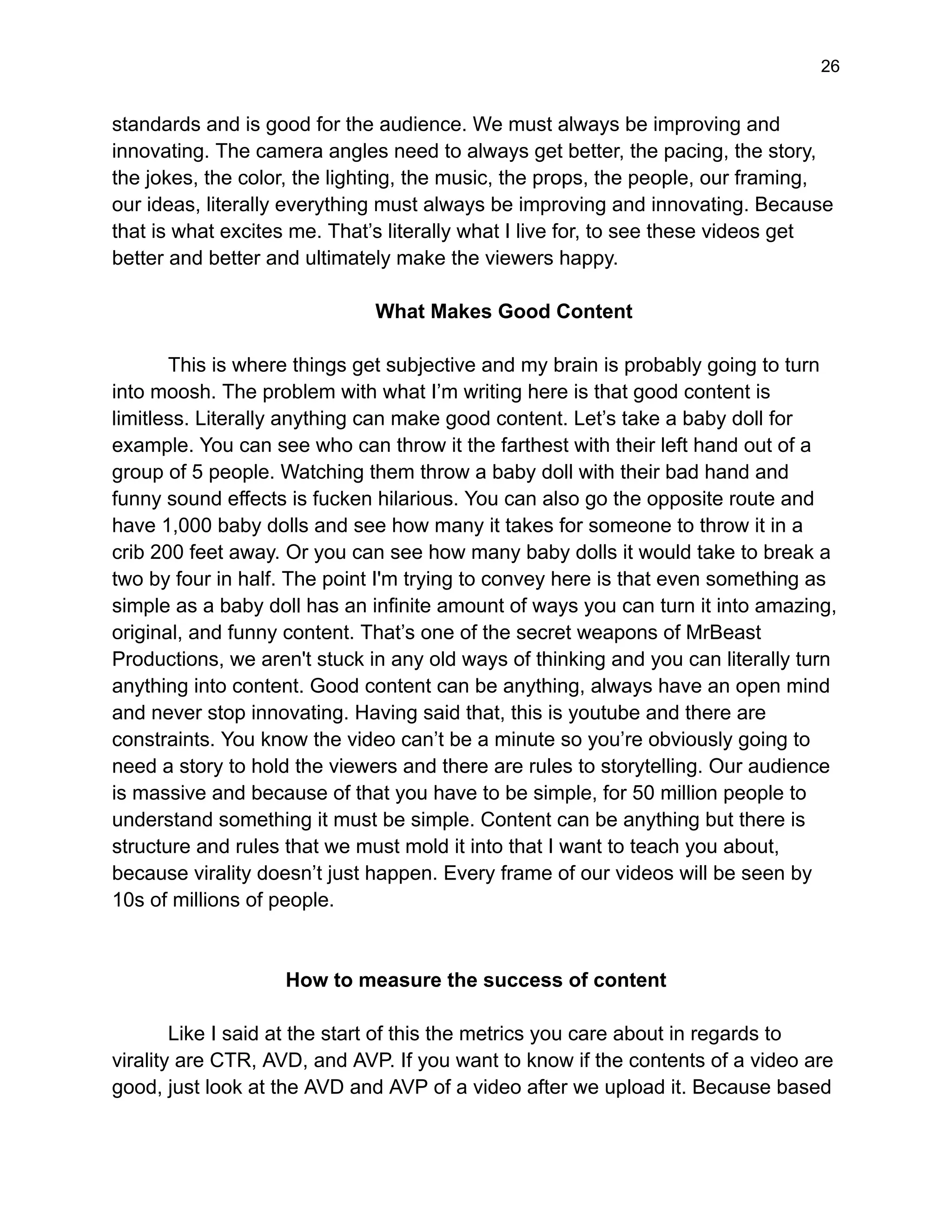 How to Succeed at MrBeast Production Handbook | PDF