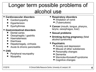 How to Take an Alcohol History | PPT