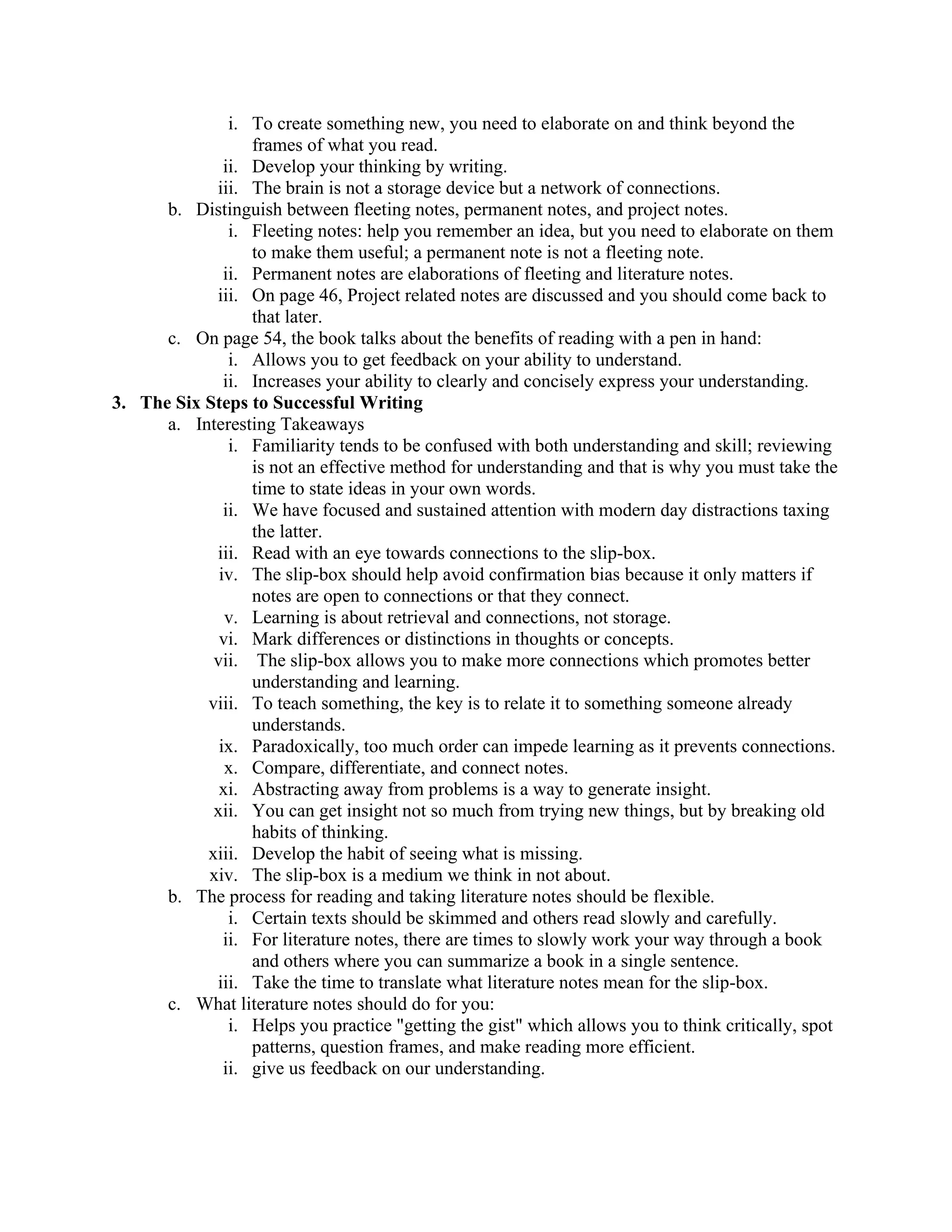 How to-take-smart-notes book summary | PDF