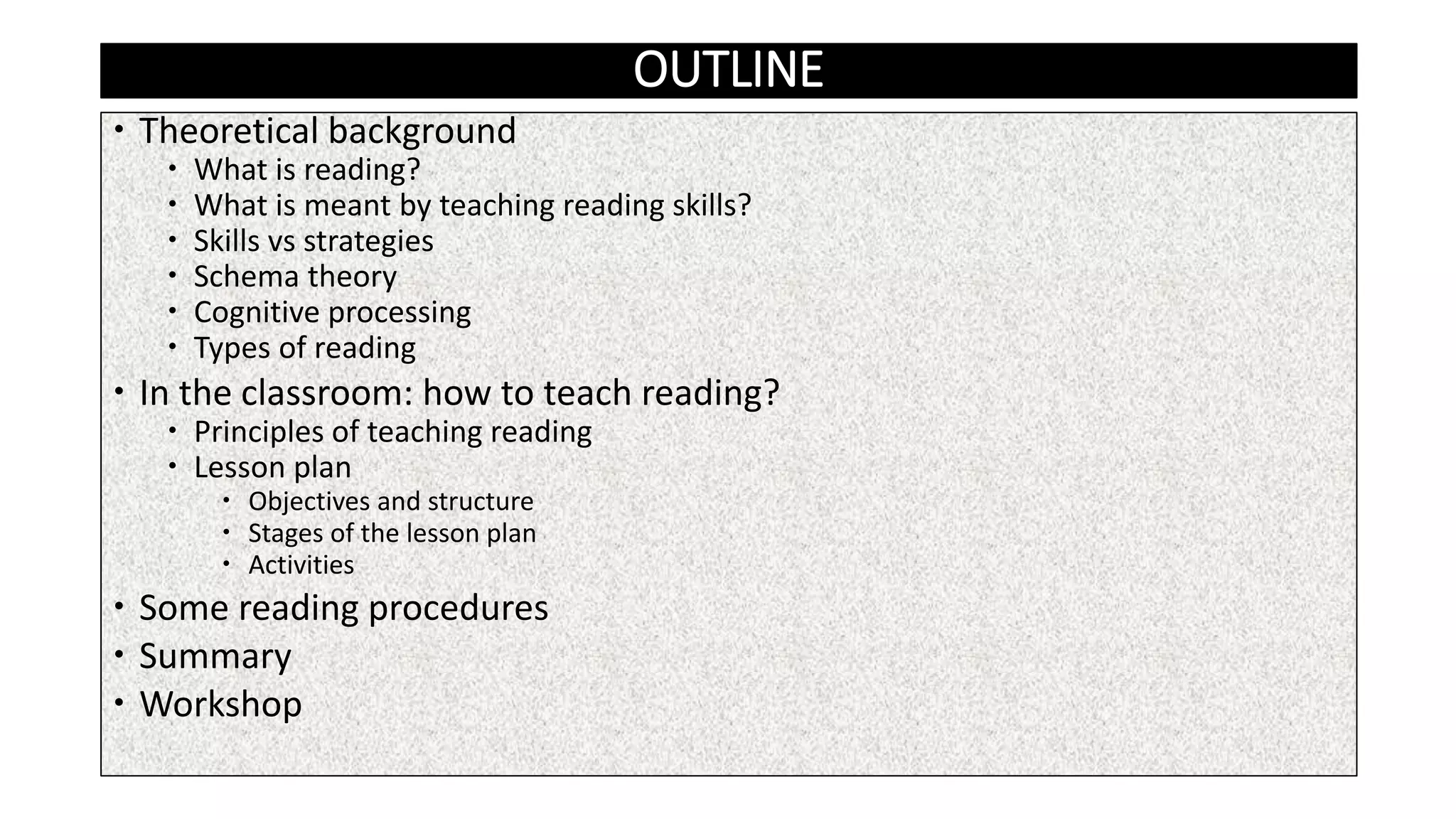 How to Teach Reading Skills | PPT