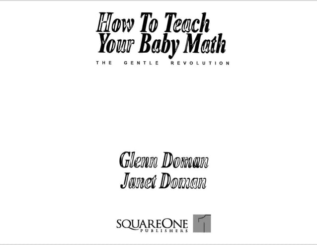 How to teach your baby math | PPT
