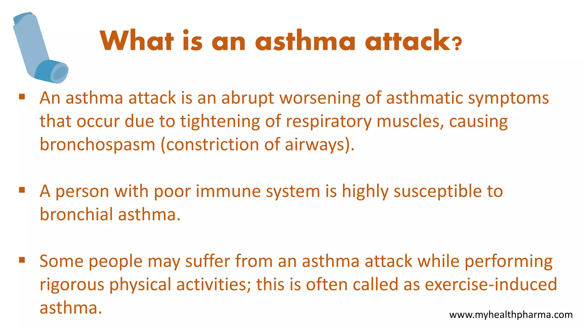 Asthma Attack – Causes And Prevention | PPTX