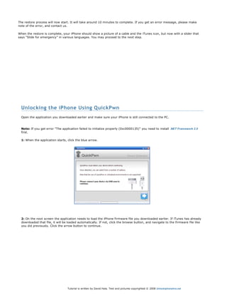 HOW TO UNLOCK YOUR IPHONE - iUnlock Solution Step-by-Step Tutorial | PDF