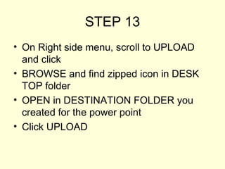 How To Upload A Power Point Presentation To | PPT