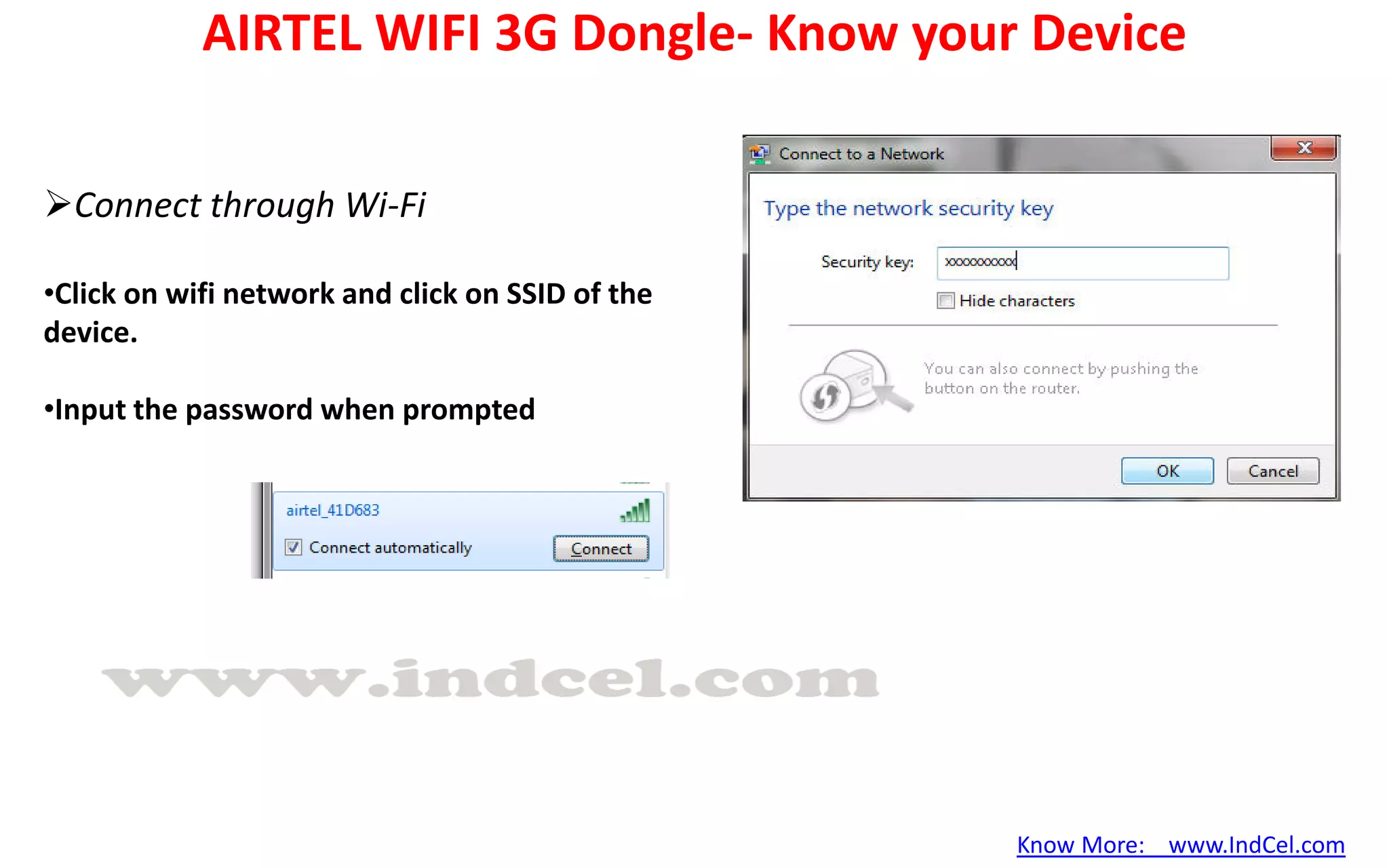 How to SETUP Airtel 3G Wingle (ZTE 3G WiFi - 21.6Mbps) | PDF