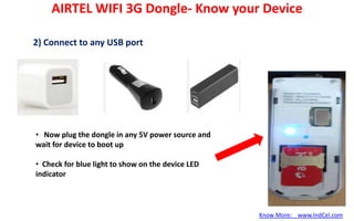 How to SETUP Airtel 3G Wingle (ZTE 3G WiFi - 21.6Mbps) | PDF