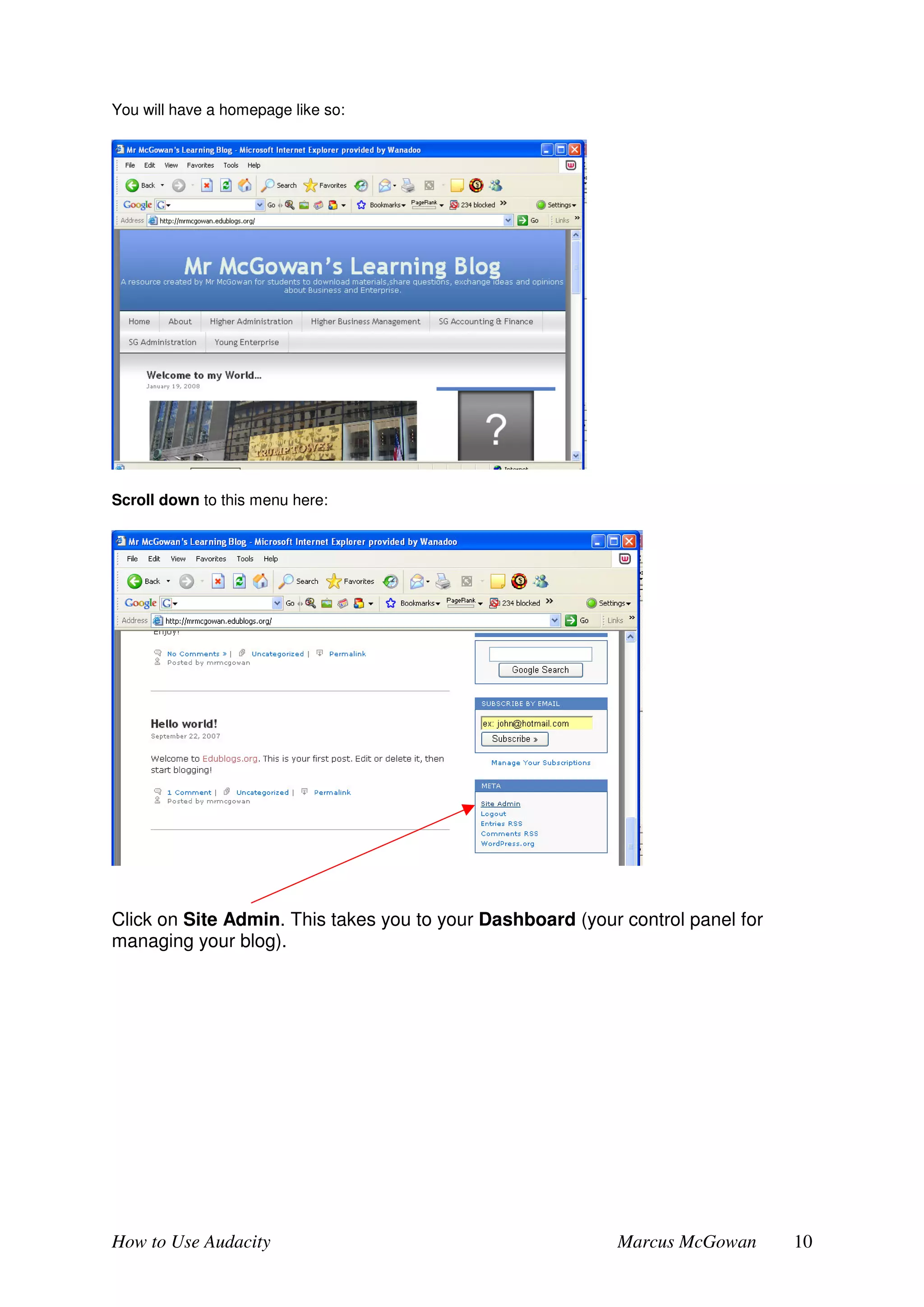 How To Use Audacity Guide Handout | PDF