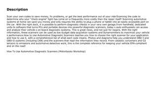 How To Use Automotive Diagnostic Scanners (Motorbooks Workshop) | PPT