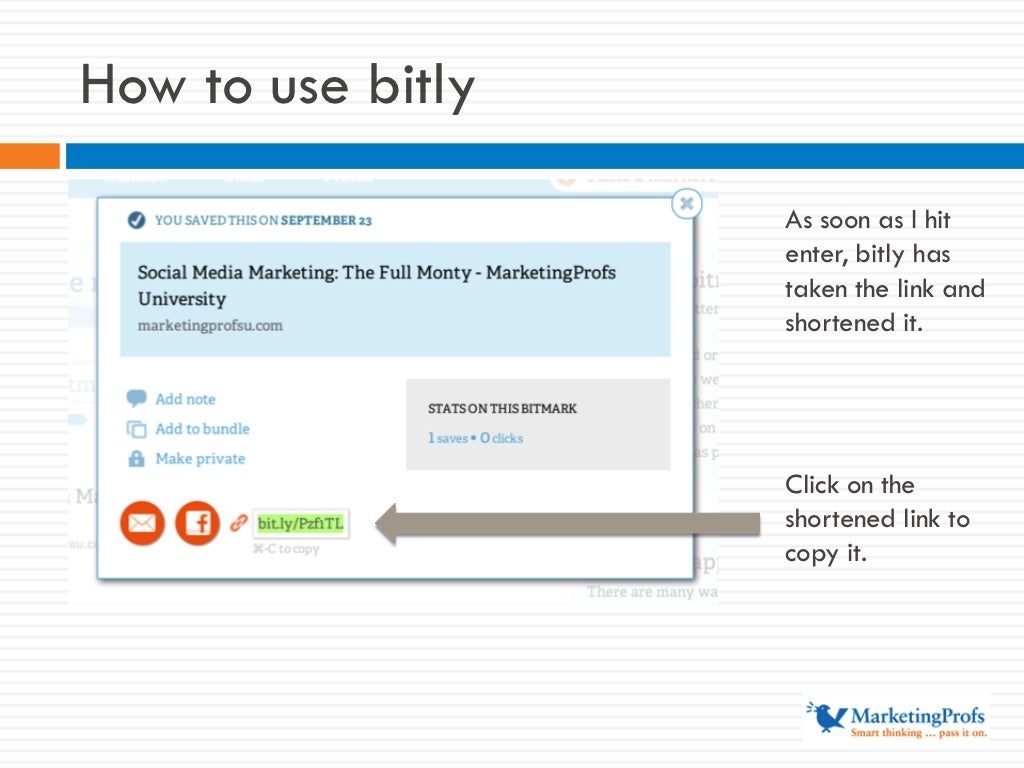How to use bitly As