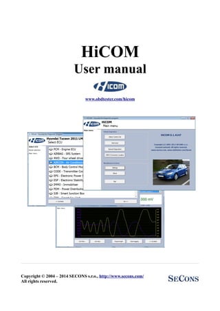 How to use HiCOM OBD2 Professional Diagnostic Scanner for Hyundai and ...
