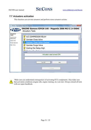 How to use HiCOM OBD2 Professional Diagnostic Scanner for Hyundai and ...