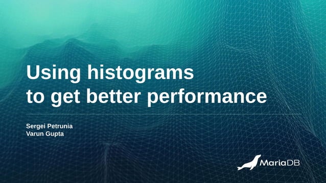 Using histograms to get better performance | PPT