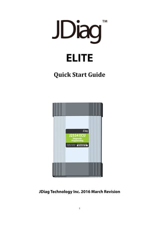 How to use jdiag elite j2534 diagnostic programming tool | PDF