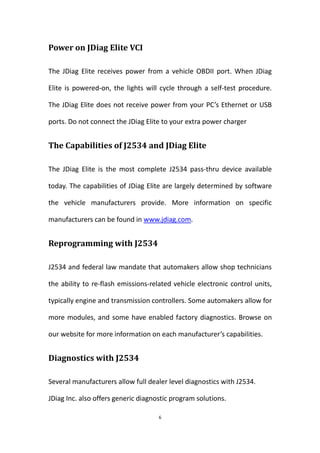 How to use jdiag elite j2534 diagnostic programming tool | PDF