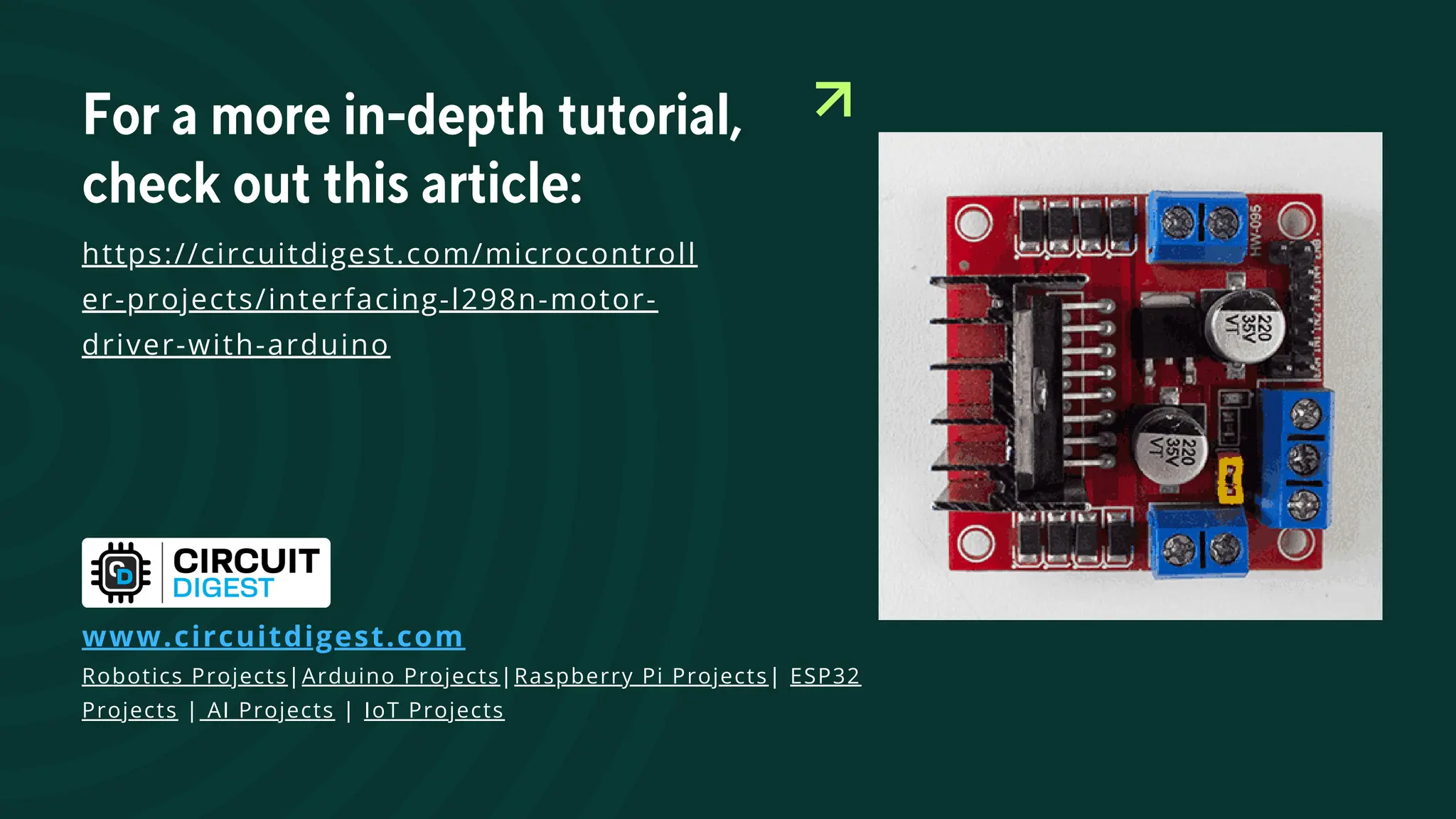 How to use L298N Motor Driver with Arduino? | PDF