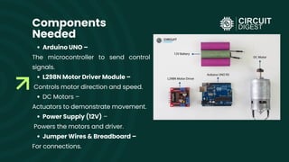 How to use L298N Motor Driver with Arduino? | PDF