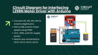 How to use L298N Motor Driver with Arduino? | PDF