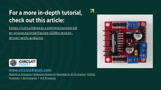 How to use L298N Motor Driver with Arduino? | PDF