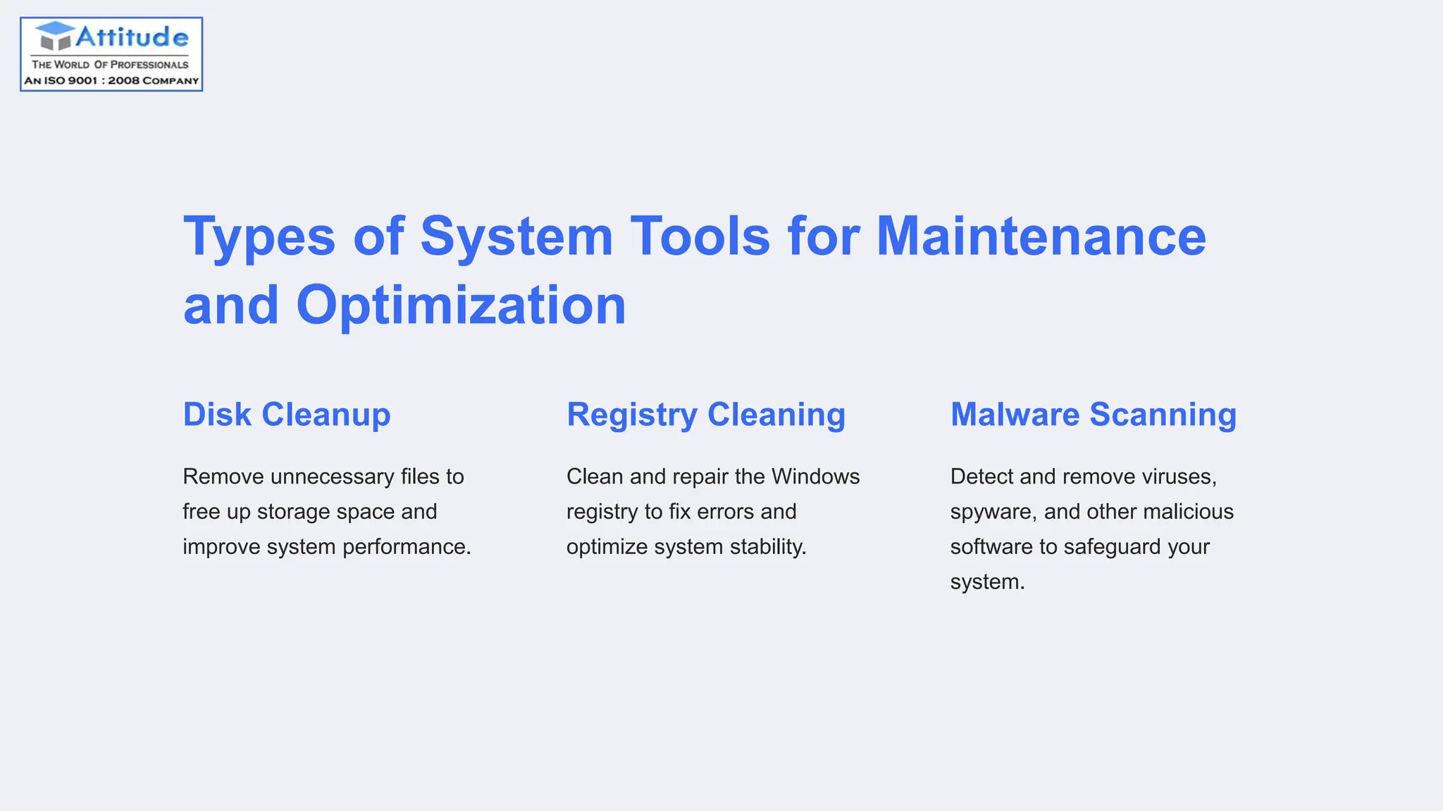 How to Use System Tools for Maintenance and Optimization | PPTX