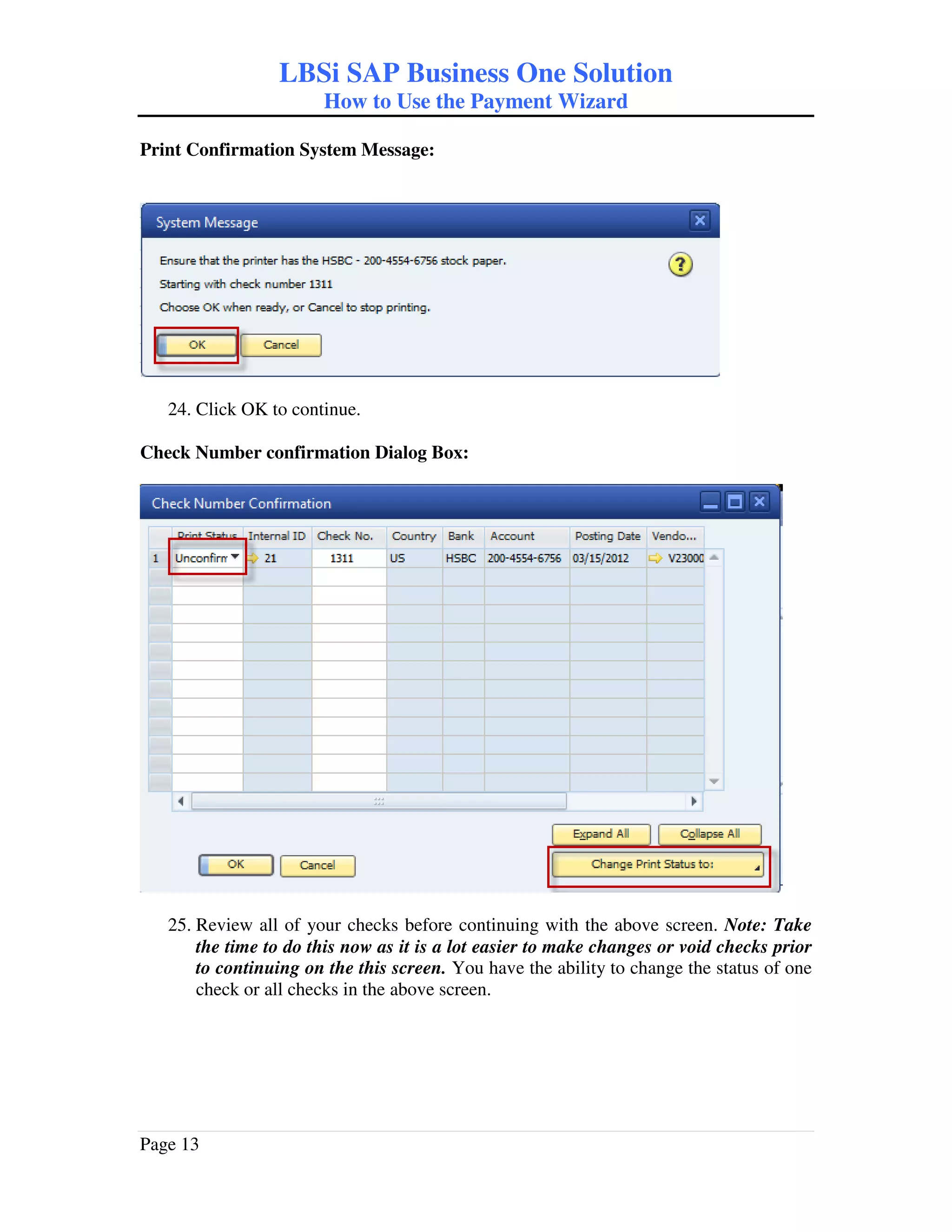 SAP Business One Payment Wizard | PDF