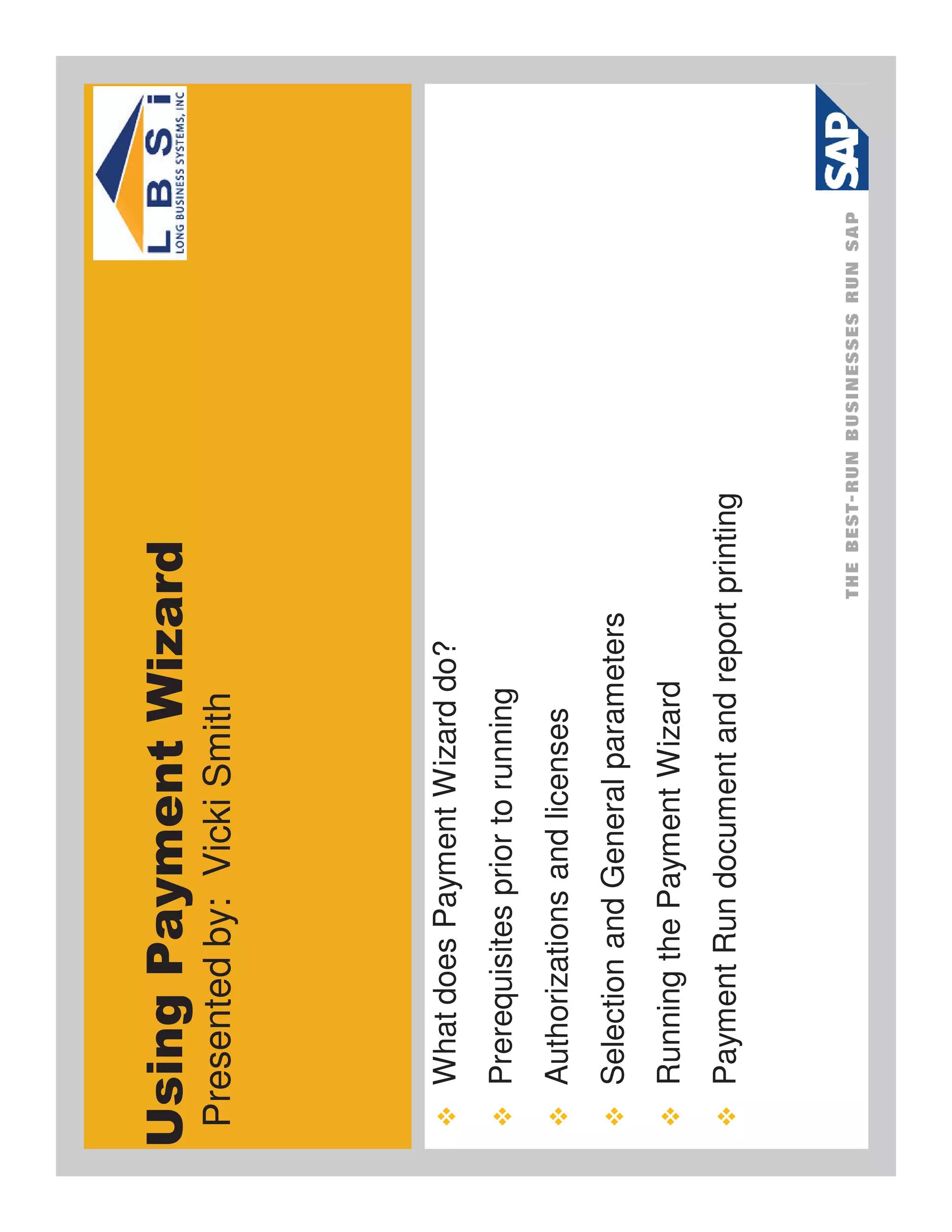 How to-use-the-payment-wizard-in-sap-business-one | PDF