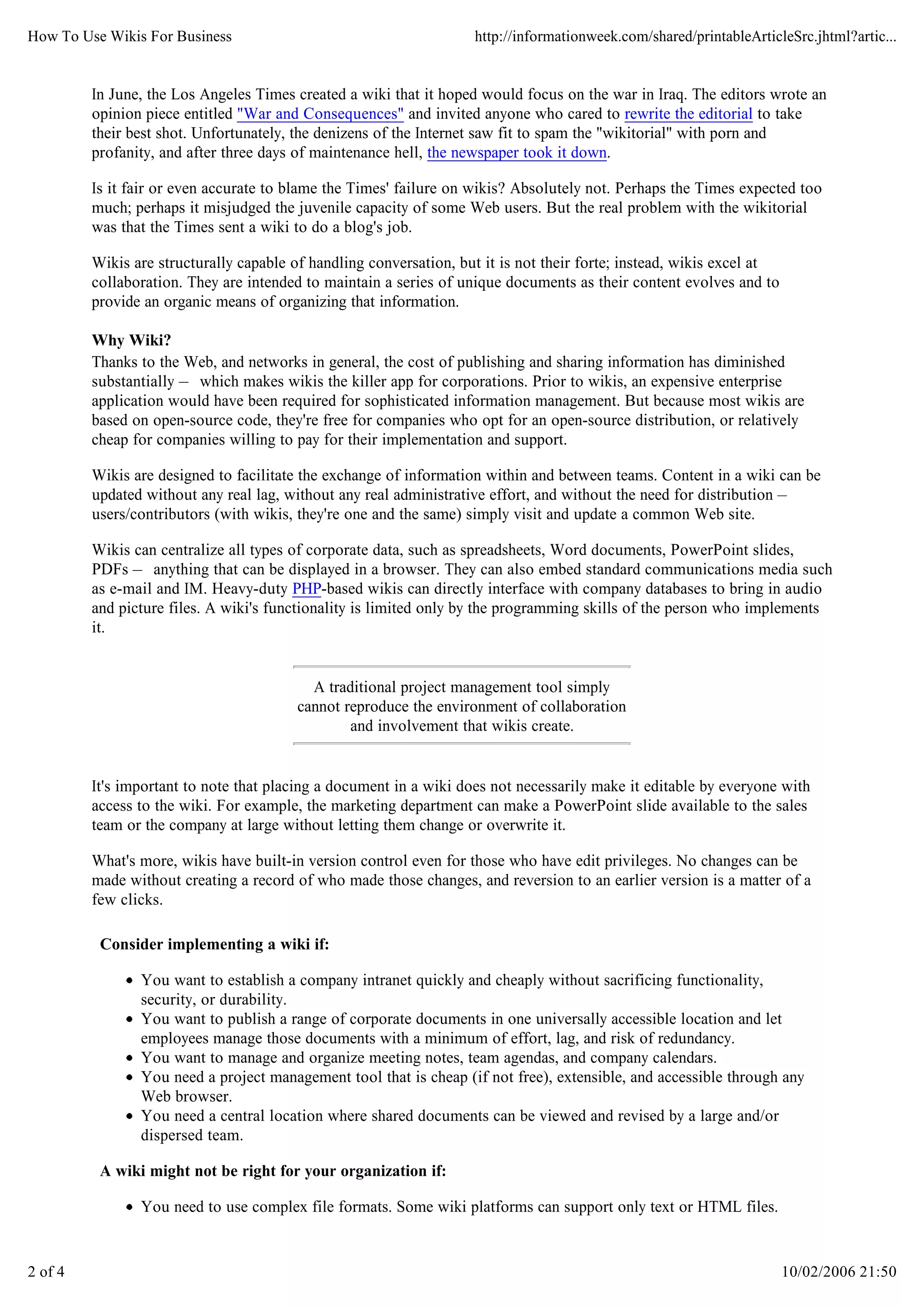 How To Use Wikis For Business | PPT