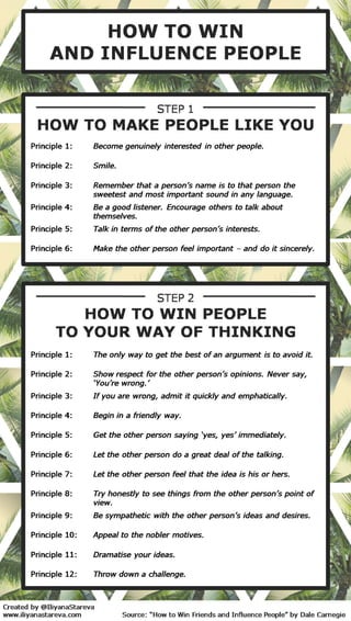 How to Win and Influence People [Infographic] | PDF