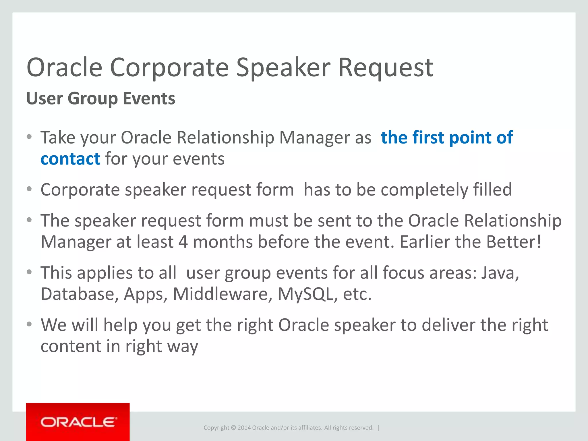 How to-work-with-the-oracle-user-group-team | PPT