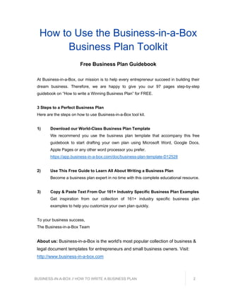 Business plan | PDF