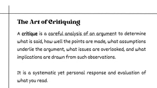 How-to-write-a-CRITIQUE-PAPER-EAPP.pdf.. | PDF