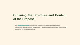 How to Write a Dissertation Proposal | PPTX