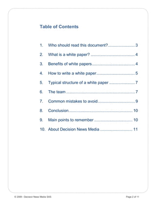 How to write a good white paper | PDF