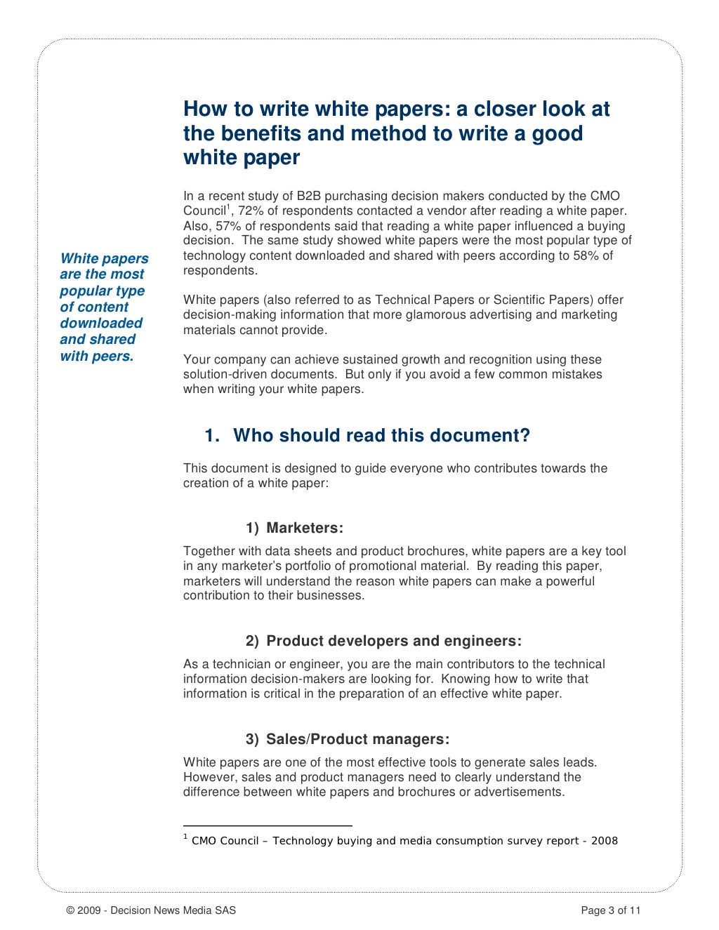 How To Write A Good White Paper How To Write A Good White Paper