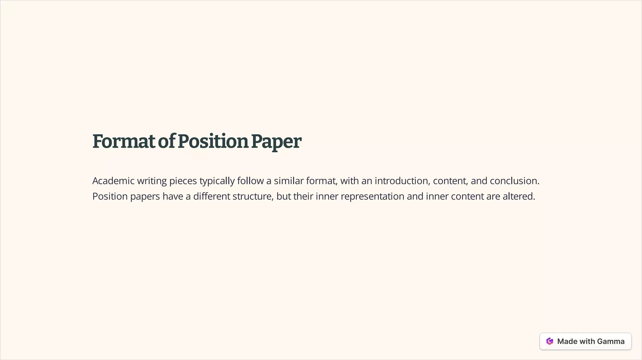 How to Write a Position Paper| Everything About It | PDF
