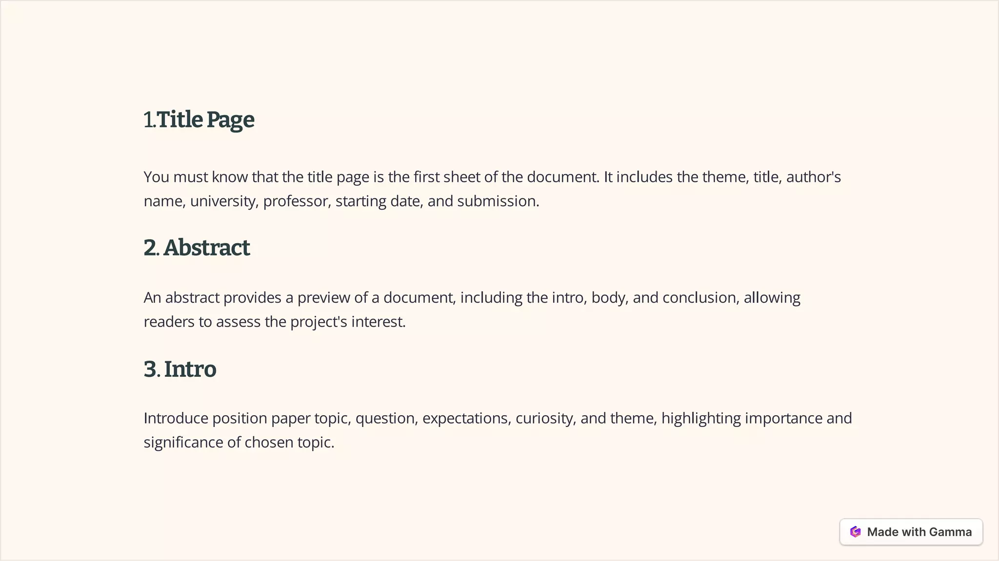 How to Write a Position Paper| Everything About It | PDF